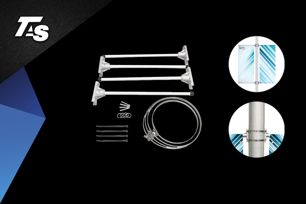 36" FIBERGLASS POLE SYSTEM DOUBLE TERRACE | TAS FILMS